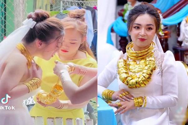 Choáng váng cô dâu miền Tây được trao 2kg vàng ngày cưới