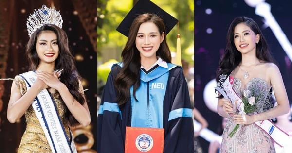 Xuân Hạnh và dàn hoa hậu là sinh viên Đại học Kinh tế Quốc dân