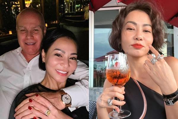 Thu Minh tuổi U50 sống vương giả bên chồng Tây, sở hữu loạt nhẫn kim cương