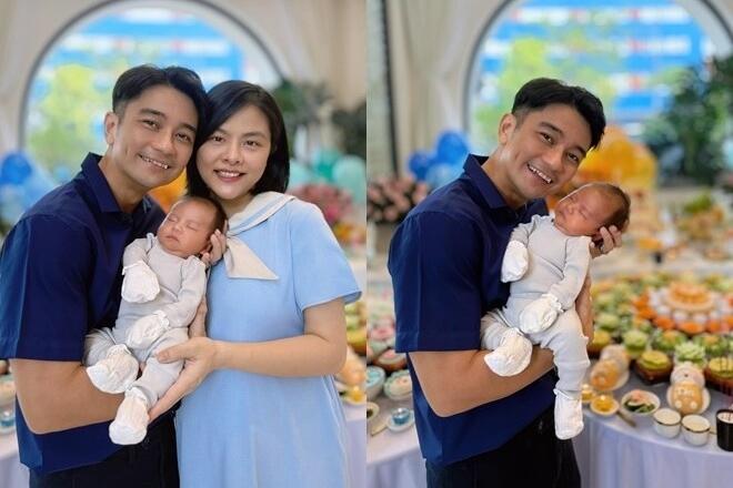 Vân Trang khoe con trai mới sinh là bản sao của ba doanh nhân